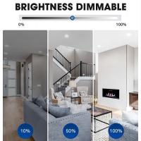 China Flicker Free LED Ceiling Flush Recessed Ceiling Lights 3000k 650lm For Bedroom for sale