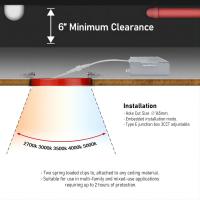 China Fire Rated Dimmable LED Downlights 6inch 15w 5cct UL certified For Bathroom for sale