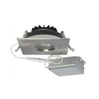 China FCC Passed Plastic Dimmable LED Downlights 4inch 12W CRI 90 With Square Trim for sale