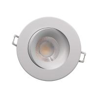 China White LED Eyeball Downlight , 3.5‘’ 9w 5CCT Round Trimless Downlight for sale