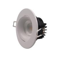 China White LED Eyeball Downlight , 3.5‘’ 9w 5CCT Round Trimless Downlight for sale