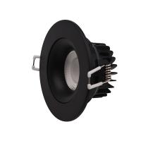 China Black Leading Edge Dimmable LED Downlights 3.5''  9 Watt 750lm  For Wet Location for sale