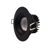 China Black Leading Edge Dimmable LED Downlights 3.5''  9 Watt 750lm  For Wet Location for sale