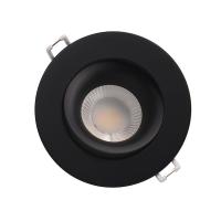 China Black Leading Edge Dimmable LED Downlights 3.5''  9 Watt 750lm  For Wet Location for sale