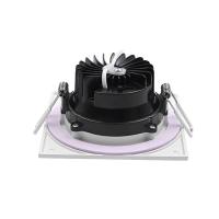 China Residential Square Dimmable LED Downlights 3.5inch 9w 5cct Gimbal Cob Type for sale