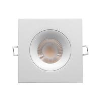 China Residential Square Dimmable LED Downlights 3.5inch 9w 5cct Gimbal Cob Type for sale