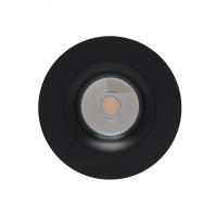 China Recessed Matt Black LED Dimmable Spotlights 4 Inch 12W Eyeball Type for sale