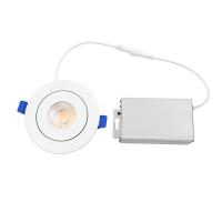 China Round Dimmable LED Recessed Lights , 3.5inch 9w Gimbal Recessed Lighting for sale