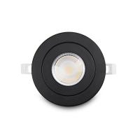 China Matt Black Recessed Dimmable LED Downlights 3.5inch 9w 2700k Round for sale