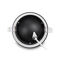 China Matt Black Recessed Dimmable LED Downlights 3.5inch 9w 2700k Round for sale