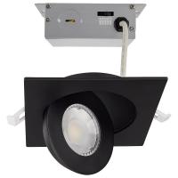China UL Certified Trimless Square Downlight , 4inch 9w Eyeball Recessed Light for sale