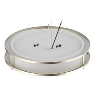 China Brush Nickel Ceiling 14 LED Flush Mount Light Fixture 5CCT 25w Double Ring for sale