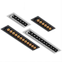 China Customize Recessed Linear Spot Light 1100lm 12W Black Adjustable for sale