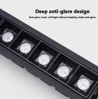 China Aluminum PC LED Linear Spotlight Eye Friendly CRI90 6000K IP20 ES Certified for sale