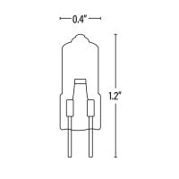 China Professional Dimmable Halogen Bulbs Clear Glass 100 Watt  JC Bi-Pin G4 Long Lifespan for sale