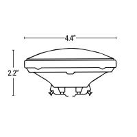 China Clear Halogen Light Bulb , Par 36 Halogen Bulb 20w 3000K 130lm For Stage Lighting for sale