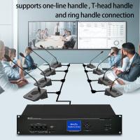 China HUAIN Meeting Discussion Table Wired Digital Conferencing Daisy Chain Conference System Delegate Unit Microphone for sale