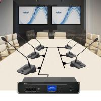 China Classic Style Conferencing Digital Conference Table Meeting Microphone Discussion System Chairman Delegate Unit for sale