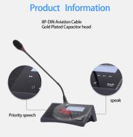 China Full Digital Desktop 8 Pin Wired Meeting Mic System for Conference Room with Speaker for sale