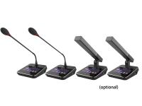 China HUAIN Hand in Hand 5G Discussion Chairman Unit Voting Microphone Wireless Conference System Mic with Control Unit for sale