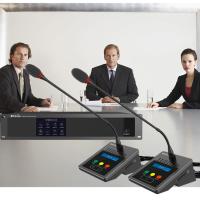 China HUAIN Desktop Digital Wired Audio Video Conference Microphone System Professional Meeting Mic With Voting for sale