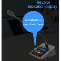 China HUAIN Desktop Digital Wired Audio Video Conference Microphone System Professional Meeting Mic With Voting for sale