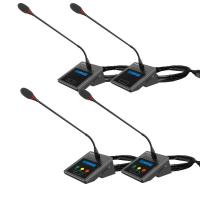 China HUAIN Desktop Digital Wired Audio Video Conference Microphone System Professional Meeting Mic With Voting for sale