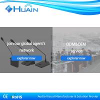 China HUAIN Parliamentary Wired Meeting Microphone Table Digital Conference System Price for sale