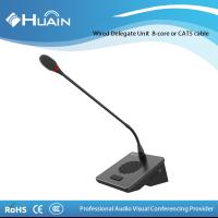 China HUAIN Digital Basic Gooseneck Wired Delegate Conference Microphone Console for Audio Visual System for sale