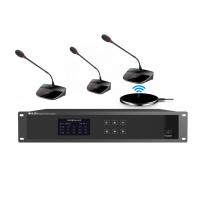China WiFi UHF Discussion Video Wireless Microphone Audio Digital Conference System for sale