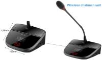 China WiFi UHF Discussion Video Wireless Microphone Audio Digital Conference System for sale