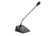 China Wireless Microphone System Pro UHF 4 Channel Lecture Desktop Gooseneck Mic for Karaoke Church Conference for sale