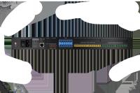 China Professional Dante Dsp matrix Audio Processor 12*12 Digital Audio Media Matrix System for sale
