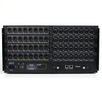 China 32 Channel Dante Analog Switch Audio Interface Box with 48V Phantom Power Control for sale