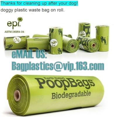 China 100% Compostable Vest Carrier Plastic Biodegradable Shopping Bag with EN13432, Dog waste Bags on roll, Dispenser bags for sale