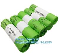 China Customized 100% Biodegradable Compostable Disposable Trash Garbage Waste T-Shirt Shopping Plastic Packaging Bags With for sale
