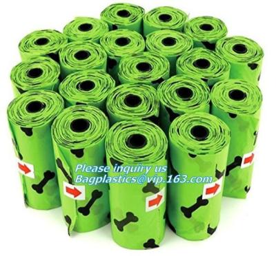 China Cornstarch Based Eco Compostable Dog Poop Pick Bag - 4Refill Rolls,60Bags, EN13432 BPI OK Compost Home Cheap Price High for sale