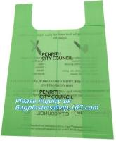 China Singlet Vest Carrier Plastic Biodegradable Shopping Bag With EN13432 Certificated, Vest Carrier Plastic Shopping Bags for sale