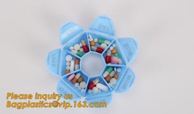 China Pill Box for Pharamcy Promotion free pill box fancy weekly pill box,tablet drug color Monthly planner Compounding Medica for sale
