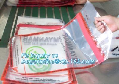 China Evidence Collection Mailing Security duty free Security Bags,ICAO Duty Free Security Packaging STEB Bag for sale