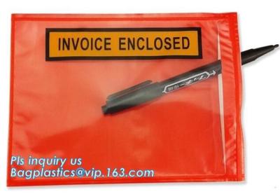 China Emailing Zip Lock Packing List Enclosed Envelopes Tamper-Evident Deposit Bags Ziplockk Pocket, Mail Pocket Bags, Envelope for sale