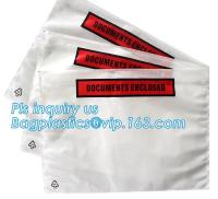 China packing list custom self adhesive envelope packing slip, packing list envelope/label pouch, Document enclosed self adhes for sale
