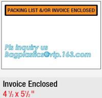 China FedEx packing list envelope adhesive tape bag Pressure Sensitive zip lock packing list envelope, Post Fedex Plastic Expr for sale