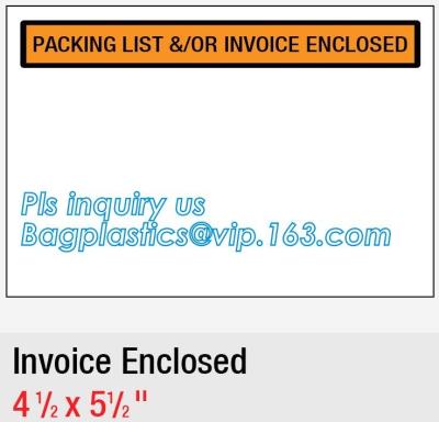 China FedEx packing list envelope adhesive tape bag Pressure Sensitive zip lock packing list envelope, Post Fedex Plastic Expr for sale