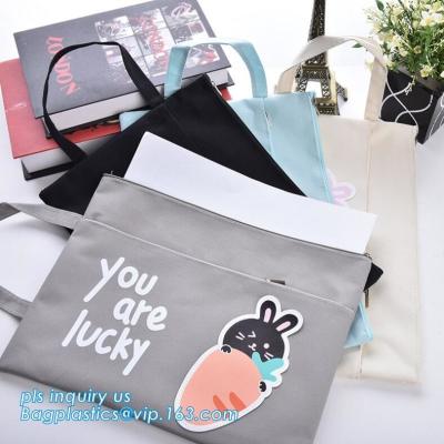 China Canvas Stationery Pencil Bag, Zipper Canvas Pen Pencil Case Stationery Pouch Bag Case Cosmetic Bags, Custom Canvas Stati for sale
