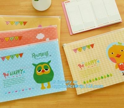 China Underwear Bra Packaging Bag With Slider Zipper Ring Holder, creative stationery pvc plastic bag with slider, slider zipp for sale