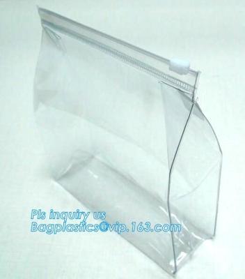China reusable promotional Plastic LDPE slider zipper bags, metallized film bottom loaded slider zipper packaging gloss finish for sale