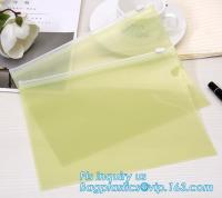 China resealable slider zipper underwear packaging bags with logo, matte frosted PVC slider zipper bag plastic bag with zipper for sale