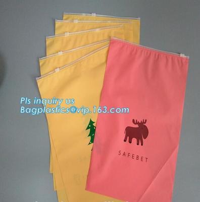 China reclosable packaging slider zipper bags, Side gusset handle slider zipper, slider zipper frosted PVC document bag, zip for sale