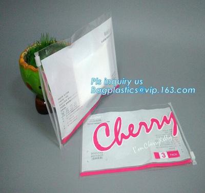 China Transparent bottom gusset slider k pvc zipper bags with holding loop, slider biodegradable zipper bag, slider zip for sale